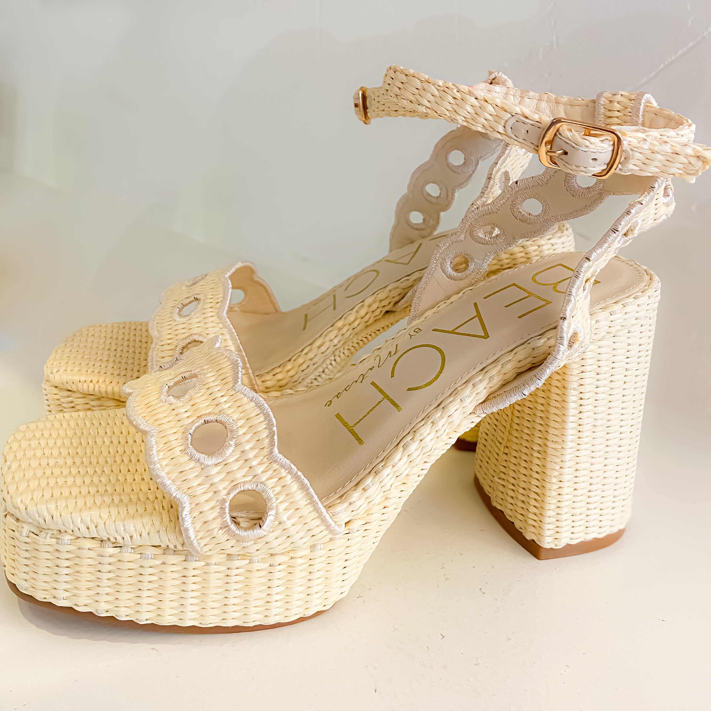 Moorea Raffia Heeled Sandal – Dotsy's Boutique