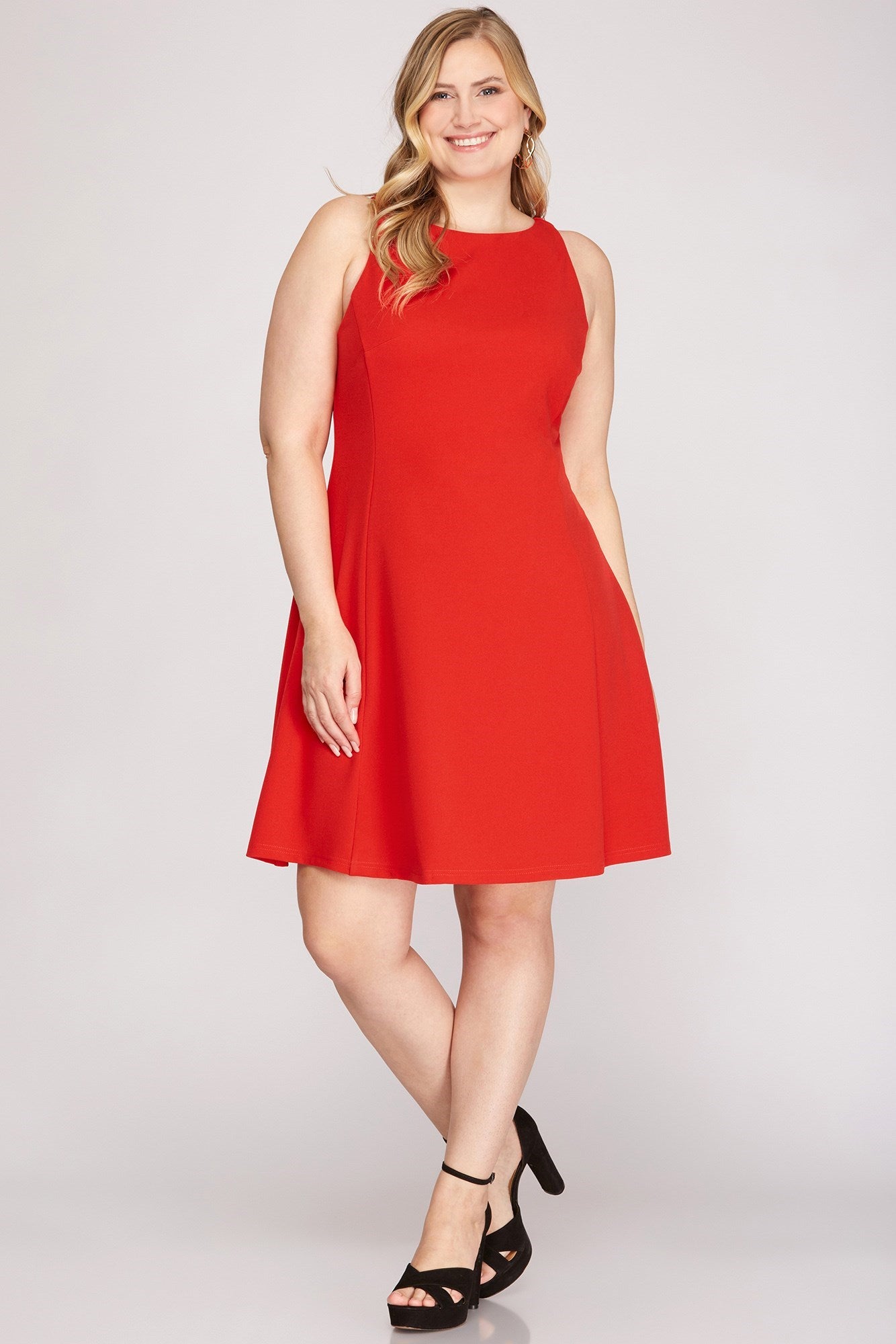 On Fire Red Heavy Knit Curvy Dress – Dotsy's Boutique
